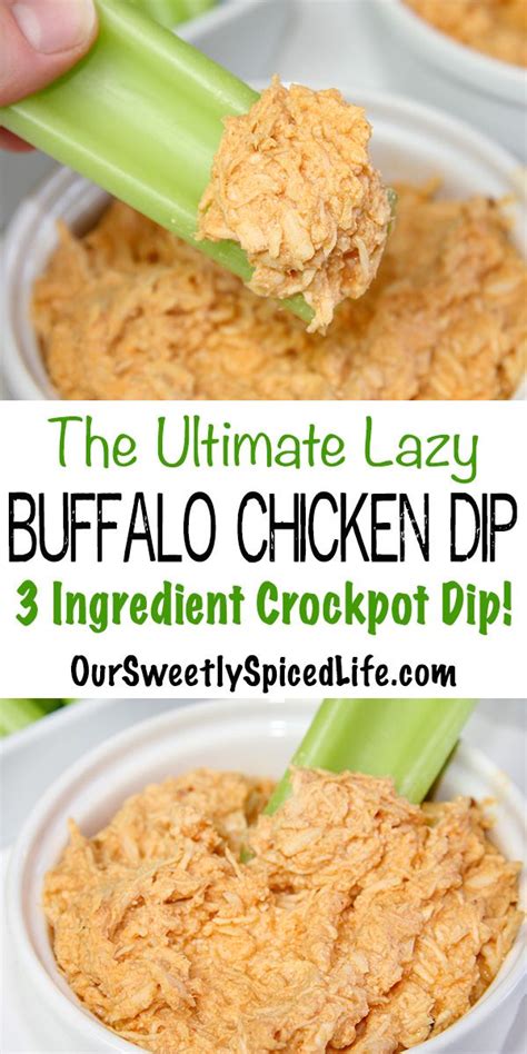 Crock Pot Buffalo Chicken Dip Our Sweetly Spiced Life Recipe