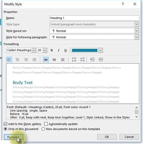 Microsoft Word Styles Themes And Templates