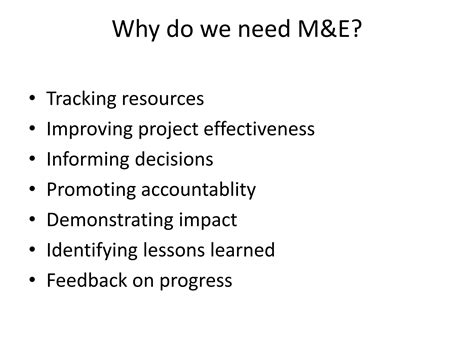 Monitoring And Evaluation Presentation Pptx