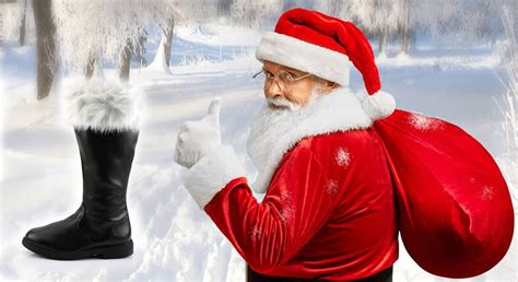 Botte de père Noël de qualité durable pour professionnel CLePied