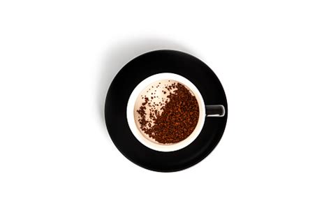 흰색 배경에 고립 된 컵과 접시에 커피 아메리카노 뜨거운 커피 0명에 대한 스톡 사진 및 기타 이미지 0명 검은색 곡초류 Istock