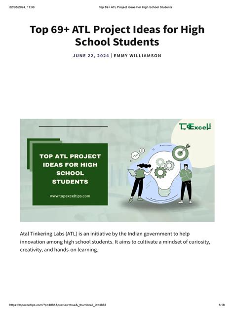 Atl Project Ideas Pdf Internet Of Things Mobile App