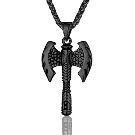 Solid Norse Axeaxe Of Perun Necklace Nordic Viking Jewelry With