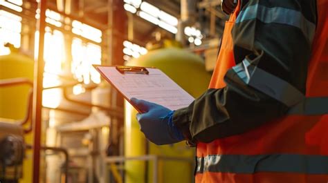 Premium Photo A Laborer Is Reviewing The Dangerous Chemical Data