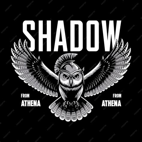 An Owl With Wings That Says Shadow From The Sun And The Words Shadow
