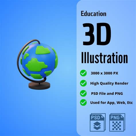 Premium Psd 3d Icon For Education