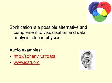 Ppt Sonification In Theoretical Physics Auditory Displays And Their Applications Powerpoint