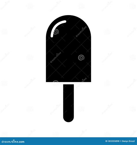 Ice Cream Vector Icon Waffle Cone Illustration Sign Ice Lolly Symbol