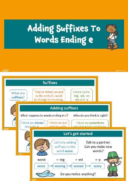 Adding Suffixes To Words Ending E Foundation Year 2 CGP Plus
