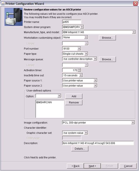 Using The System I Navigator Printer Configuration Wizard To Configure A Network Printer