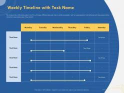 Timeline With Cost Slide Team