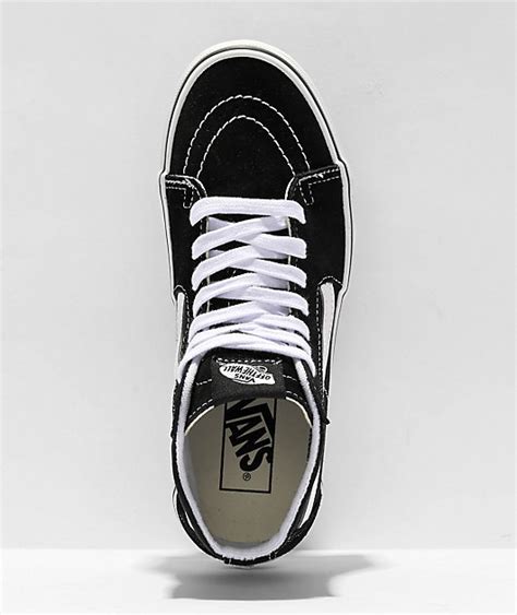 Vans Sk8 Hi Tapered Stackform Black And White Platform Shoes