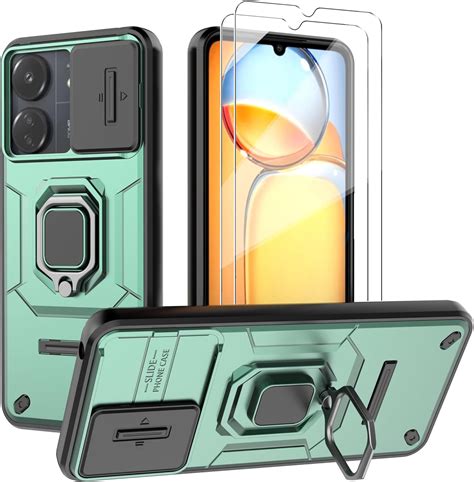 WRTBS Funda Para Xiaomi Redmi 13C Poco C65 Case Con Mica De Vidrio