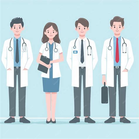 Premium Vector Doctor And Nurse Cartoon Characters