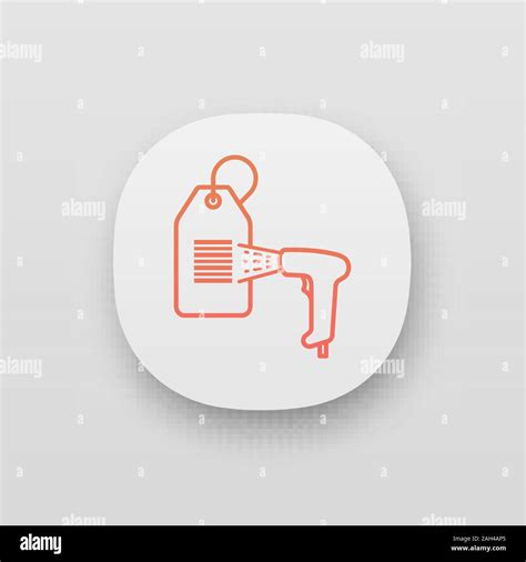 Barcode Reader Scanning Hang Tag App Icon Uiux User Interface Store