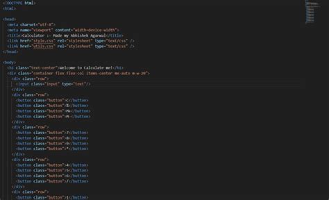 Abhishek Agarwal On Linkedin Calculator Codsoft Webdevelopment