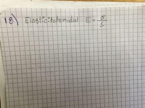 Ang Materialets Elasticitetsmodul Fysik Pluggakuten