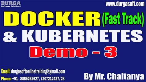 Docker And Kubernetes Fast Track Tutorials Demo 3 By Mr
