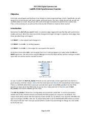 Lab08 Assignment Instructions Pdf ECE 230L Digital Systems Lab Lab08