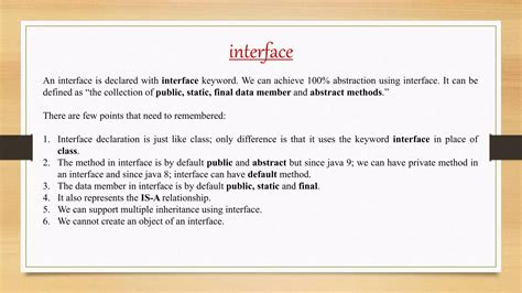 Lecture 8 Abstract Class And Interface Pptx