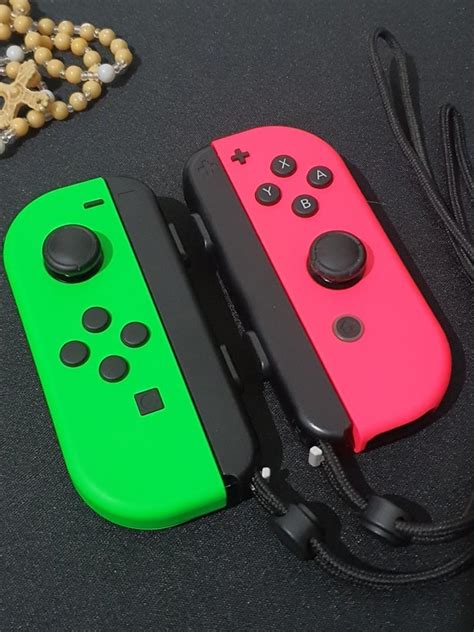 Nintendo Switch Joy Cons Splatoon Theme Video Gaming Gaming