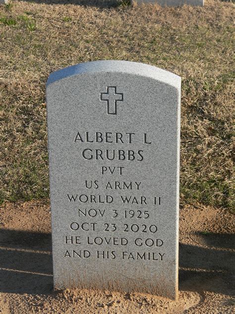 Albert Leo Grubbs 1925 2020 Homenaje De Find A Grave