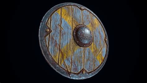 Artstation Medieval Round Shield Game Assets