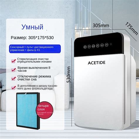 Очиститель воздуха 4 слойный фильтр с активированным углем купить на