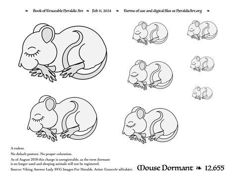 Mouse Traceable Heraldic Art