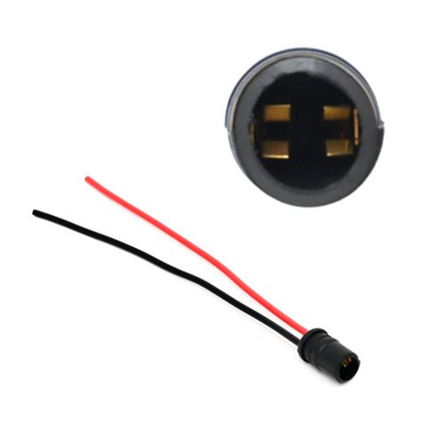 Universal T10 194 Bulb Rubber Socket Pigtail Replacement Connector