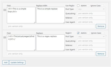 how to search and replace text in wordpress in real time