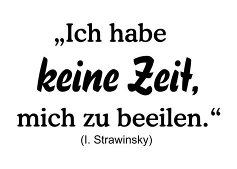 Wandtattoo Ich Habe Keine Zeit Mich Zu Beeilen Wandtattooladende