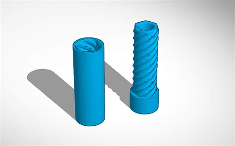 3d Design Spiral Container Smooth Tall S Tinkercad