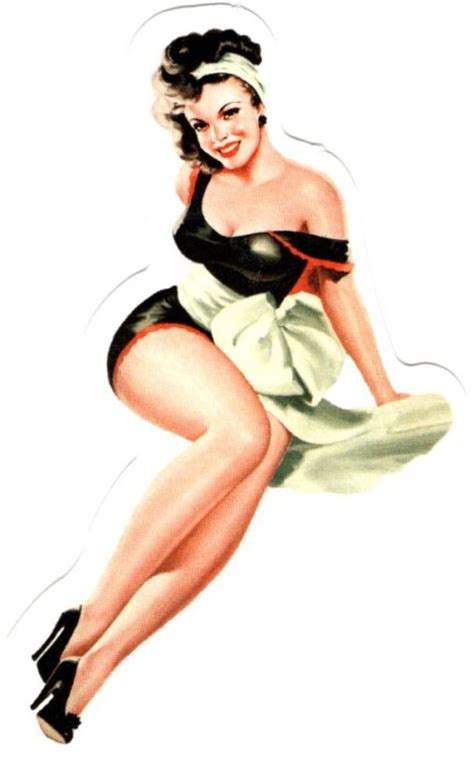 Pin Up Girl Sticker