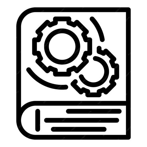 Premium Vector Technical Book Icon Outline Technical Book Vector Icon