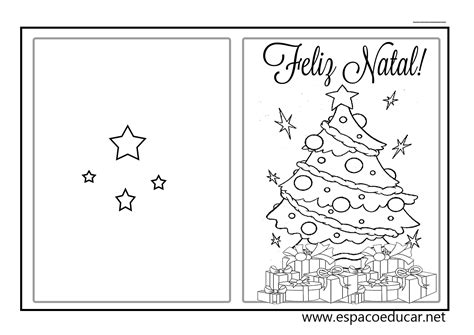 Lindos Cartões De Natal Prontos Para Imprimir Cartão De Natal Pronto Para Colorir Enfeitar E