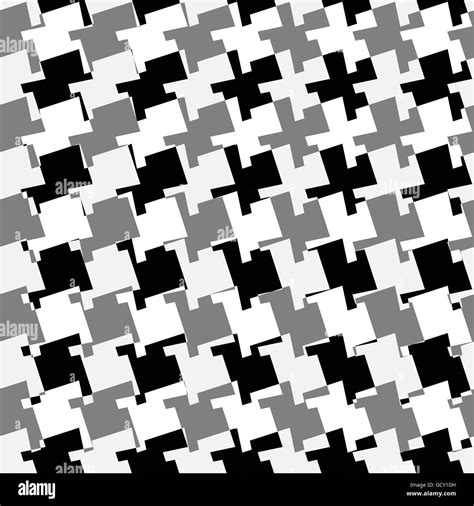 Seamless Geometric Background Abstract Repeatable Monochrome Pattern