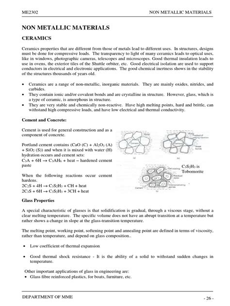 26 30 Non Metalic Materials Pdf Polymers Glasses