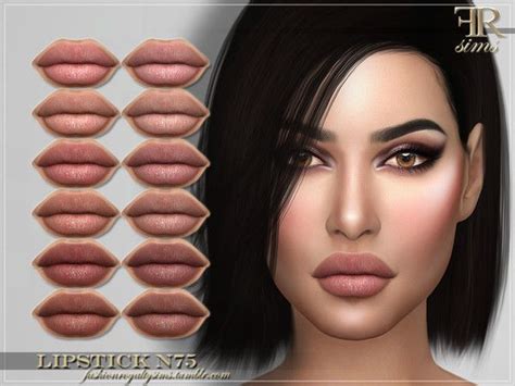 Fashionroyaltysims Frs Lipstick N75 Sims 4 Cc Makeup Sims Sims 4