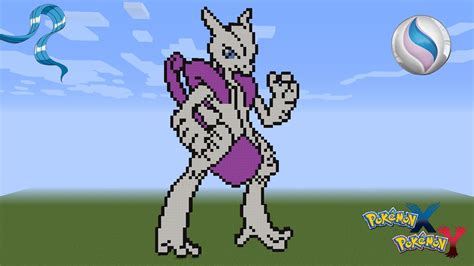 Minecraft Pixel Art Pokemon Mewtwo Pokémon Minecraft Pixel Art Part 19