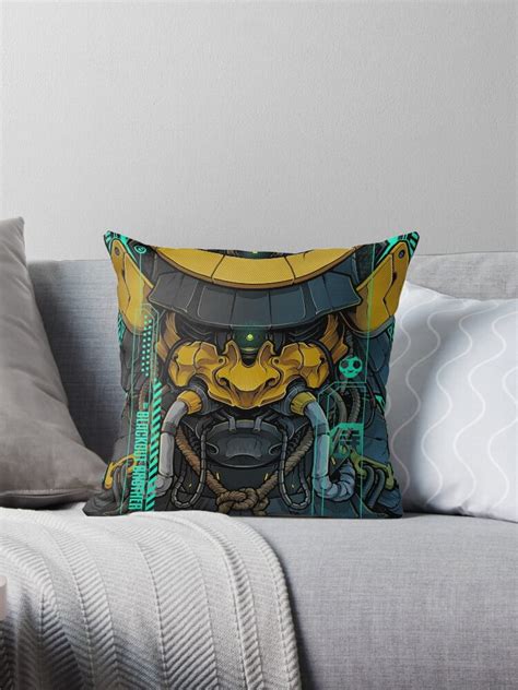 Aaberic Samurai Mecha 01 Throw Pillow Covers Cases Cushion Cover Case