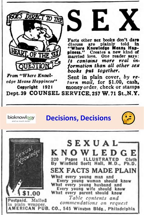 Vintage Advertisement 082 Sex Decisions Decisions Flickr