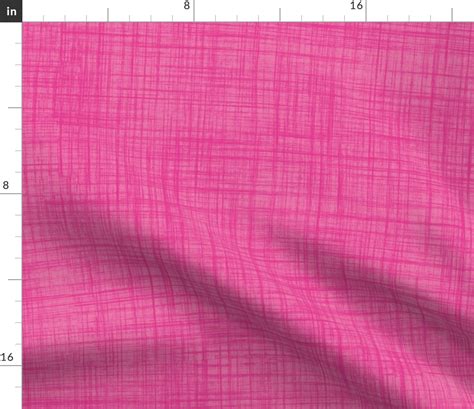 Large Solid Magenta Pink Linen Texture Fabric Spoonflower