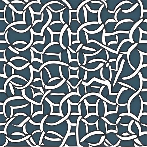 Premium Ai Image A Seamless Pattern With Intertwined Circles And Lines