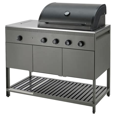 BÅtskÄr Gas Grill With Side Burner Outdoor Dark Gray 471 4x235 8