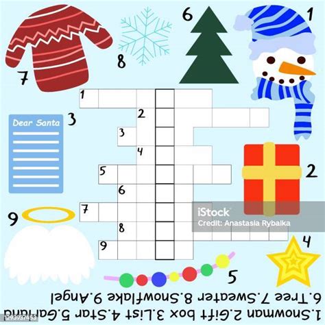 재미있는 크리스마스 크로스 워드 퍼즐 용 아이 스톡 벡터 일러스트 0명에 대한 스톡 벡터 아트 및 기타 이미지 0명 가공의 인물 가로세로 낱말퍼즐 Istock