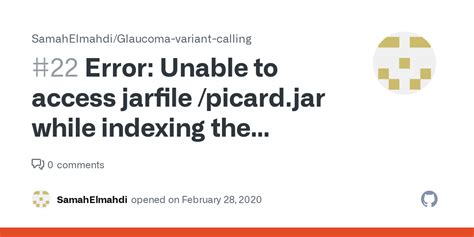 Error Unable To Access Jarfile Picard Jar While Indexing The Sample For GATK Issue