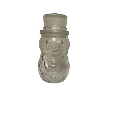 Libbey Holiday Vintage Libbey Glass Mexico Clear Christmas Snowman