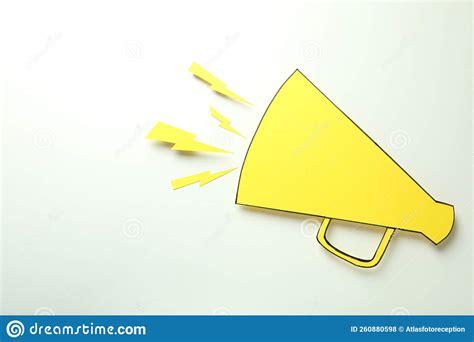 Important Announcement Concept With Megaphone Space For Text Stock
