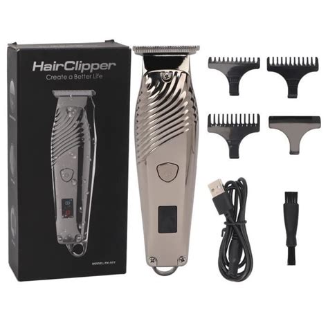 EBTOOLS Tondeuse à cheveux sans fil Tondeuse à cheveux électrique rechargeable à faible bruit et